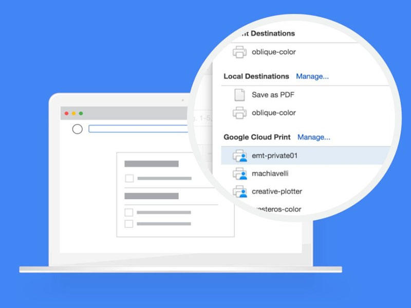 Bir Google servisi daha bağlanır: Cloud Print